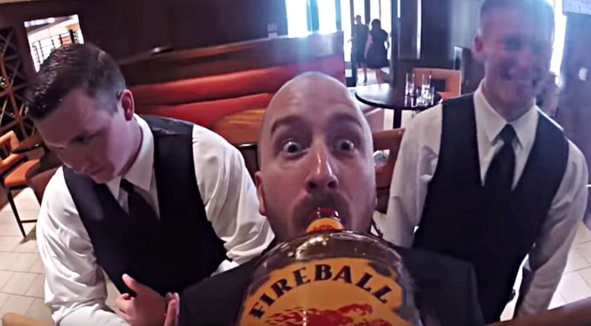Fireball Whisky Camera Gives Alcohol-Infused Tour Of Wedding