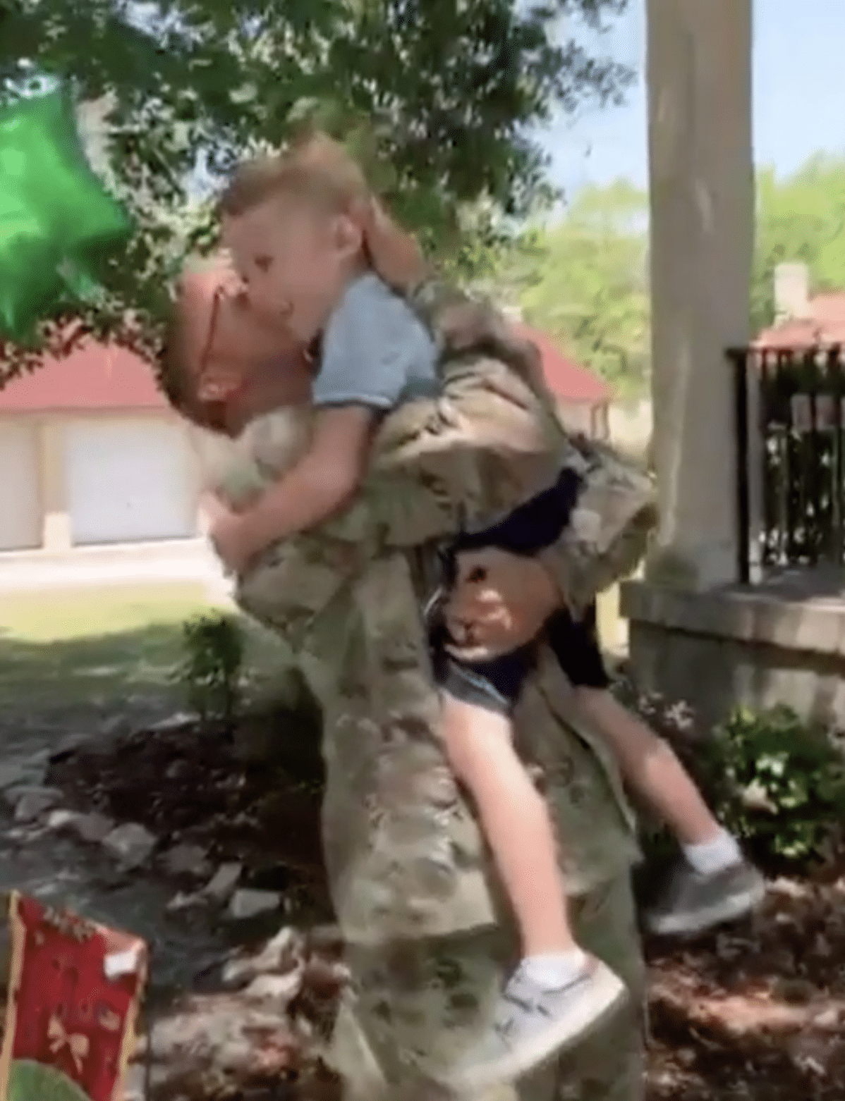 Returning From Deployment, Army Dad Hides In Box From 4-Year-Old-Son