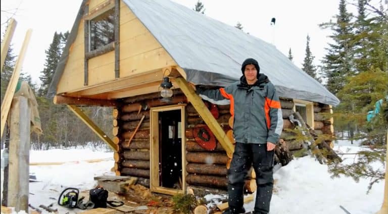 Man Builds Log Cabin With $500
