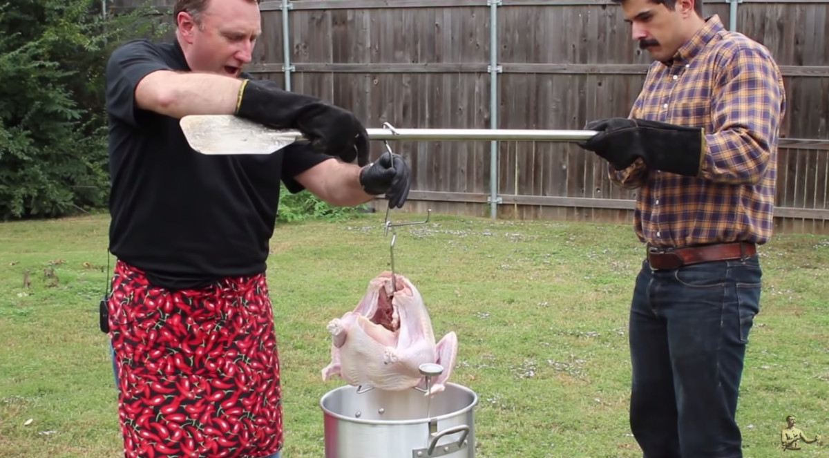 Scary Video Shows What Happens If You Deep Fry Turkey Incorrectly