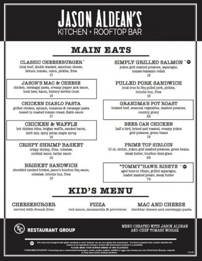 See The Tasty Menu For Jason Aldean's New Restaurant