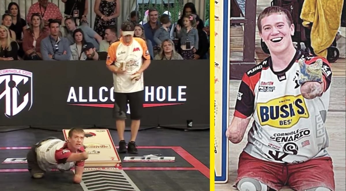 Quadruple Amputee Is A Professional Cornhole-Playing Legend