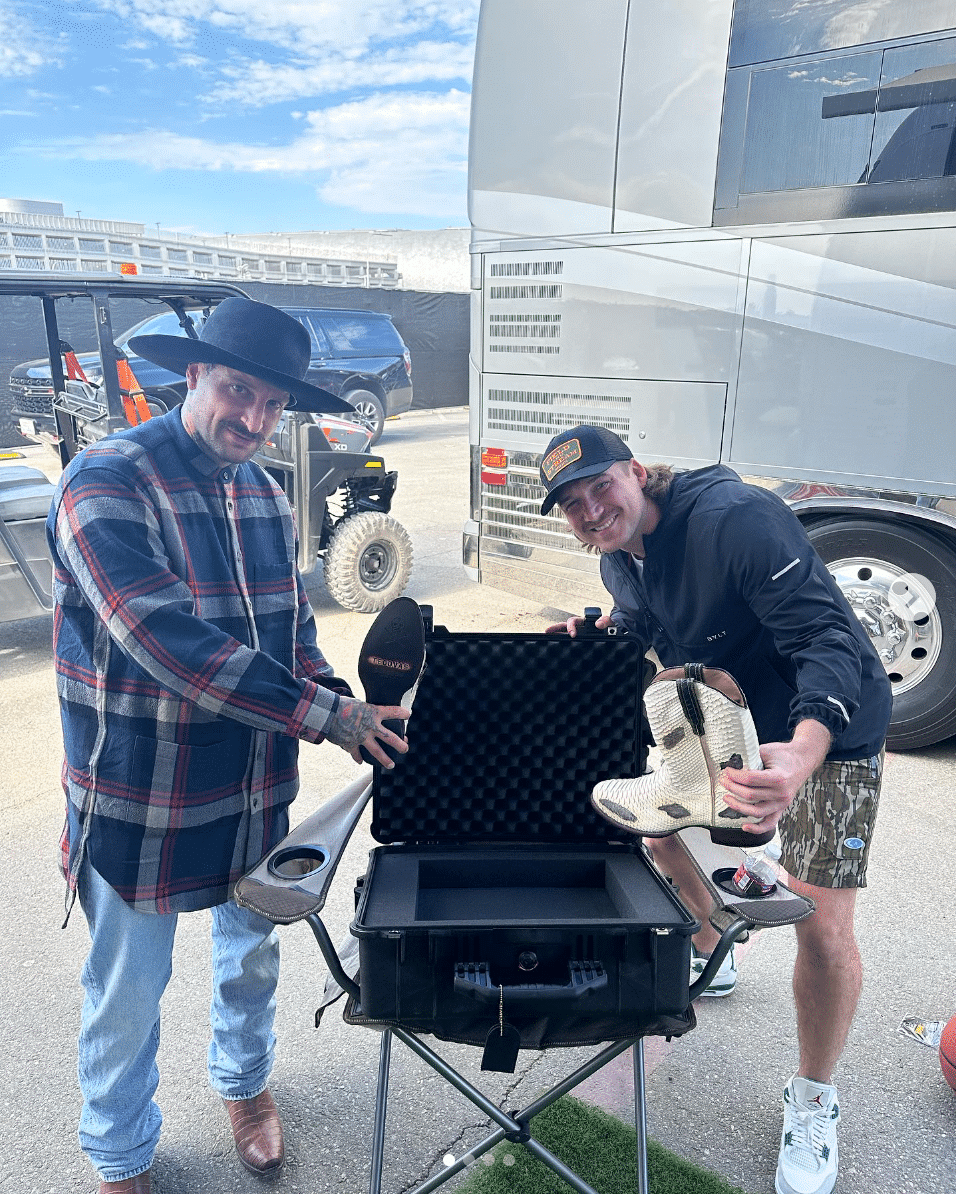 Morgan Wallen Shows Off $15K Custom Boots Inspired By Air Jordans