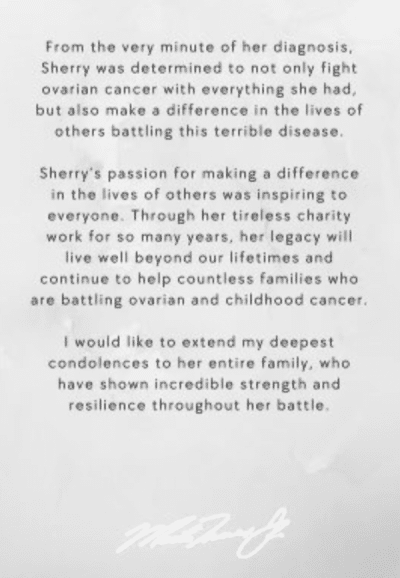 Sherry Pollex, Beloved NASCAR Figure And Cancer Research Advocate, Has ...