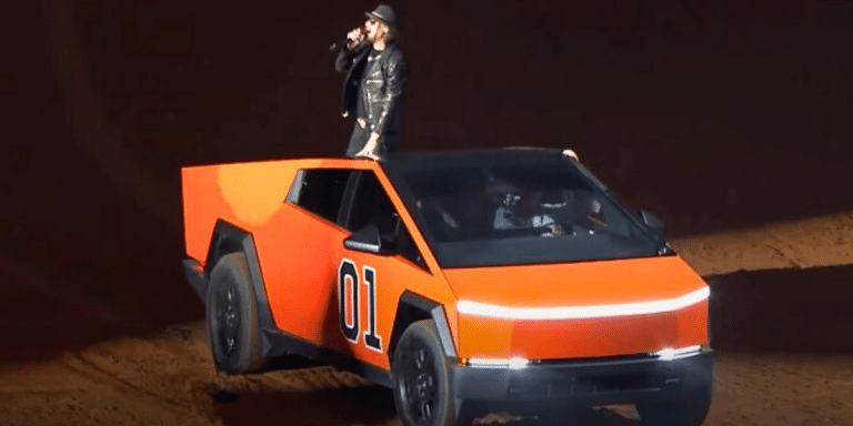 Kid Rock Enters Rodeo In "Dukes Of Hazzard" Cybertruck With Jelly Roll