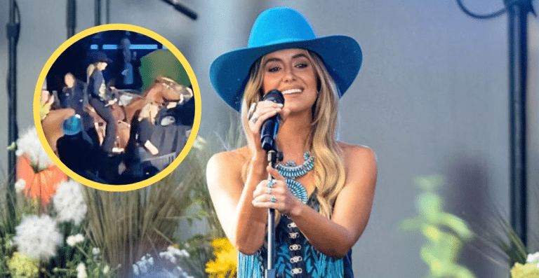 Lainey Wilson Enters Arena On Horseback For Toby Keith Tribute Concert