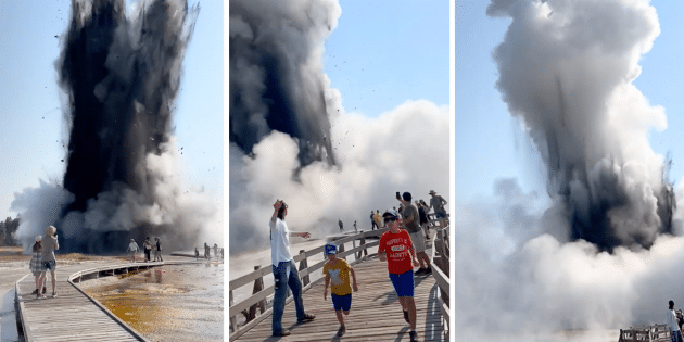 Massive Explosion Occurs at Yellowstone National Park's Biscuit Basin