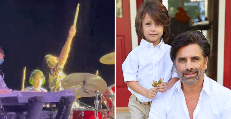 John Stamos' 6-Year-Old Son Steals The Spotlight Playing Drums With The ...