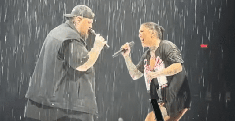 Jelly Roll & Allie Colleen Perform "Save Me" Under Pouring Rain