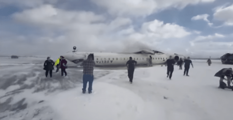 New Footage Shows Crash Landing Of Delta Jet, "It's A Miracle No Lives ...