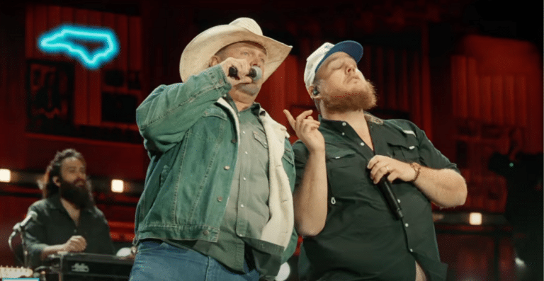 Garth Brooks Makes Appearance To Perform With Luke Combs At Stagecoach Garth Brooks Makes Appearance To Perform With Luke Combs At Stagecoach