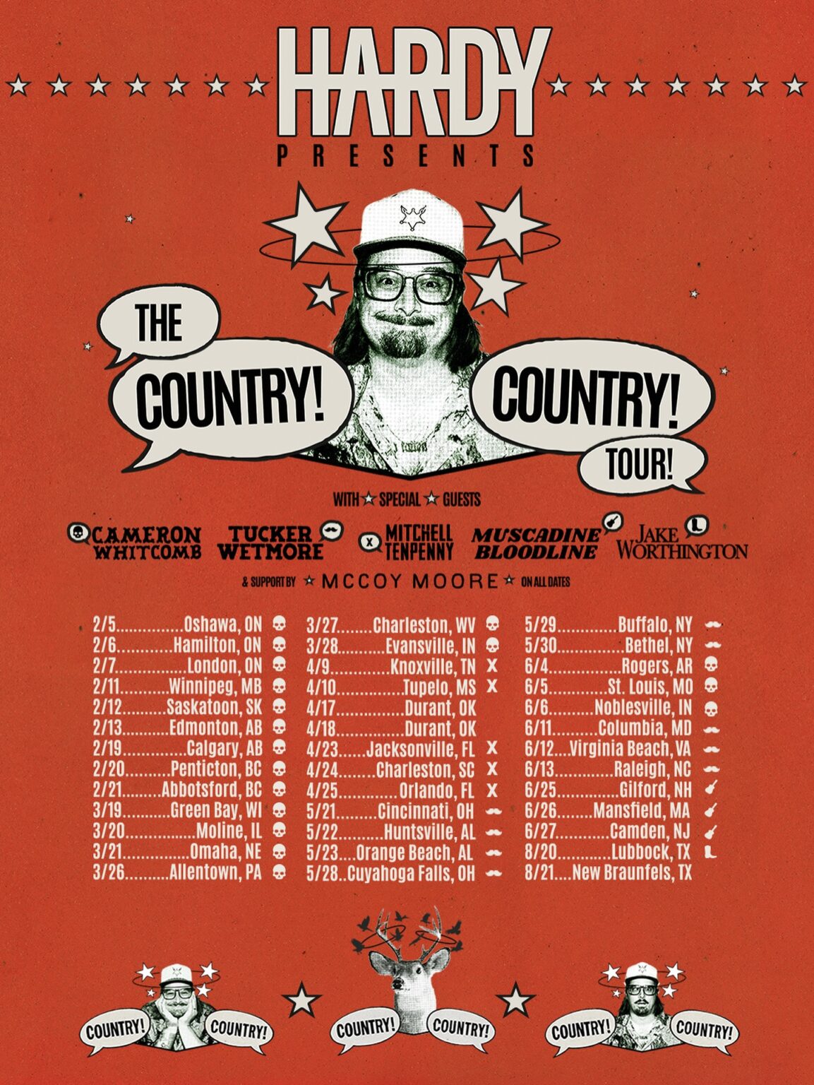 HARDY Announces 2026 "THE COUNTRY! COUNTRY! TOUR!"
