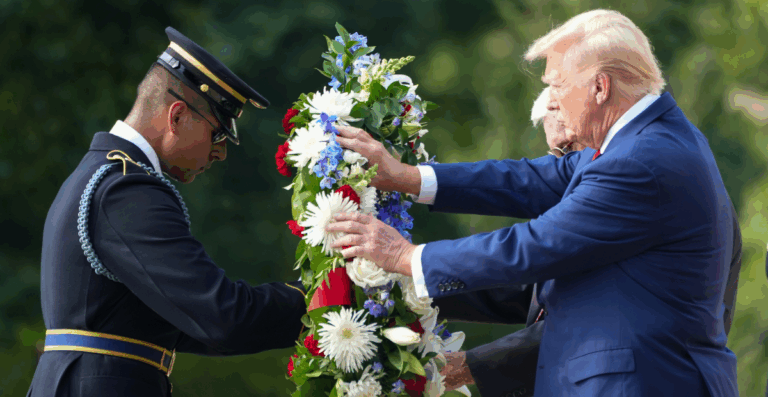 Trump Honors Veterans At Arlington National Cemetery, Declares Veterans ...