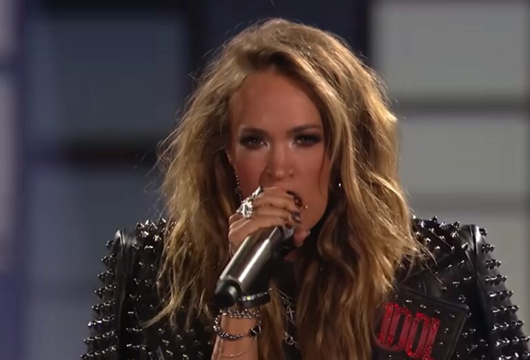 Carrie Underwood Gives Surprise Performance With Rock Icon On "Idol"