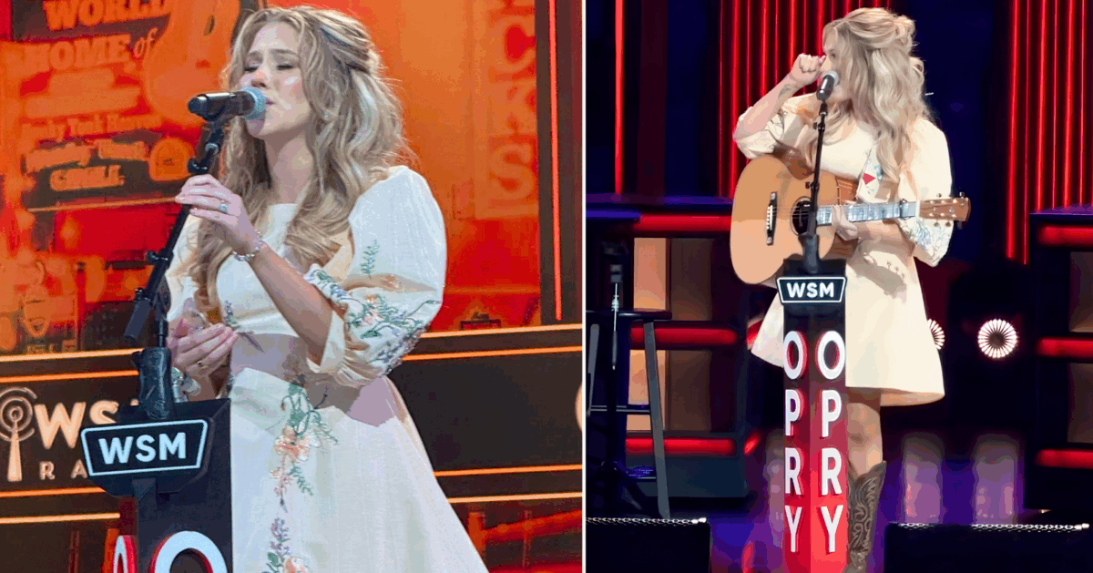 "Idol" Winner Hannah Harper Fights Back Tears Upon Making Her Opry Debut